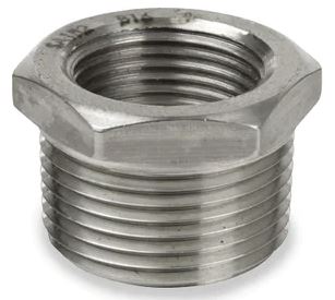 Bushing, SS, 316L, 3/4" MNPT X 1/2" FNPT | Stainless Steel Fittings ...